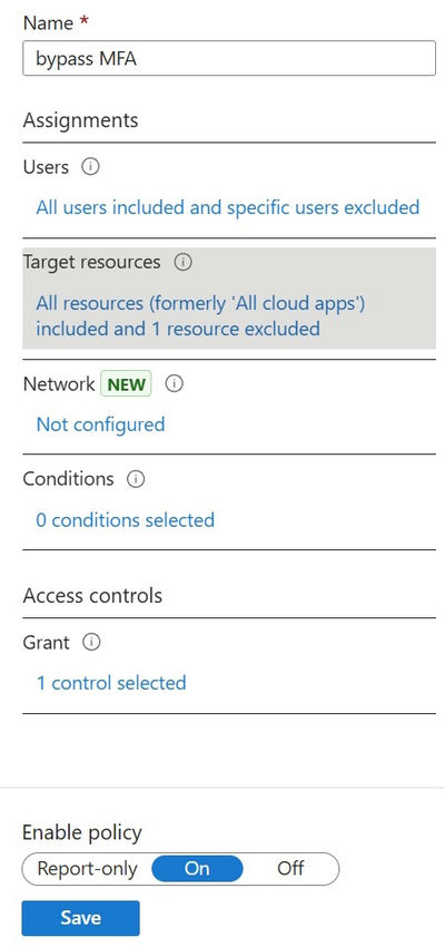Azure AD B2C Conditional access policy